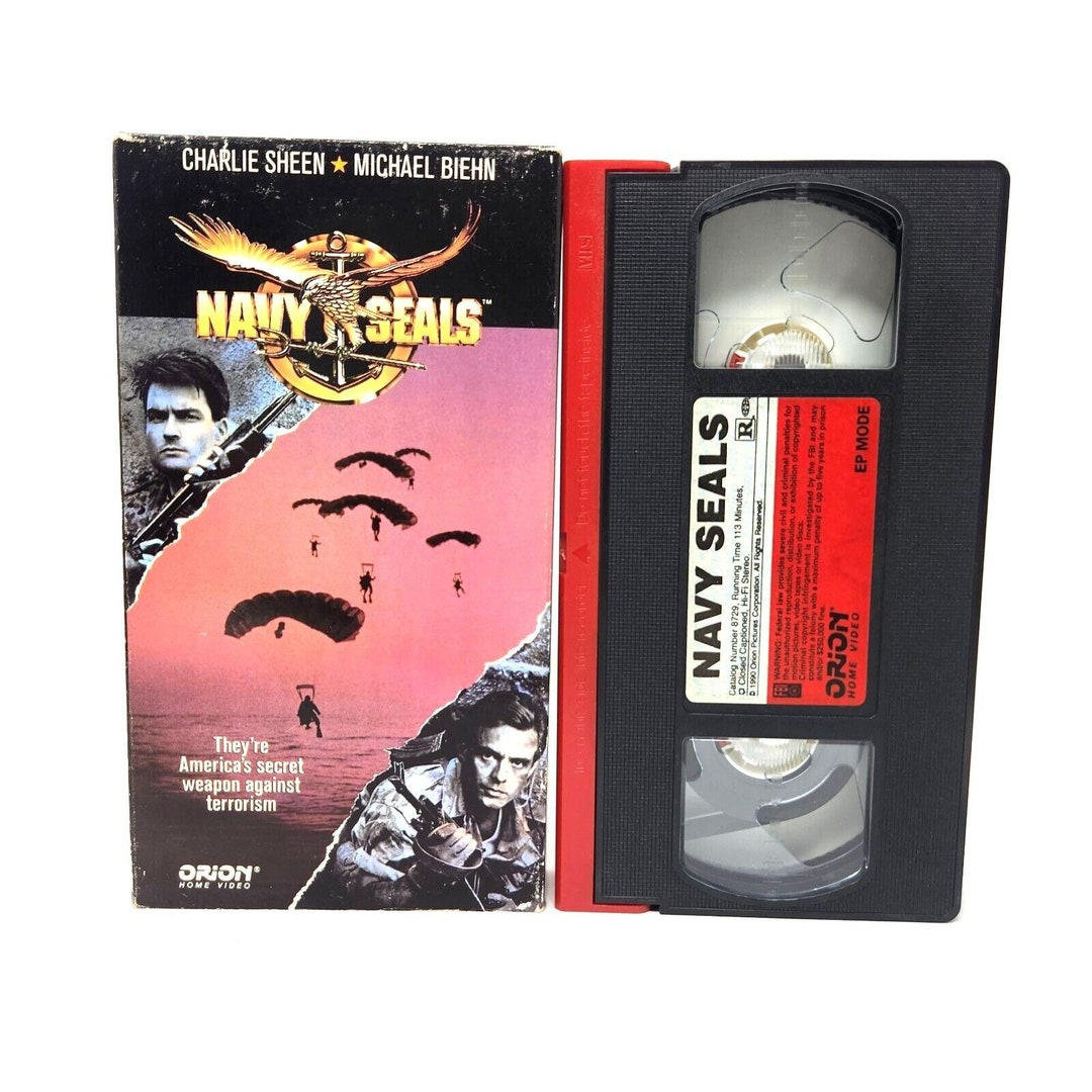 Navy Seals (VHS,1991) Charlie Sheen, Michael Biehn, Orion Home Video ...
