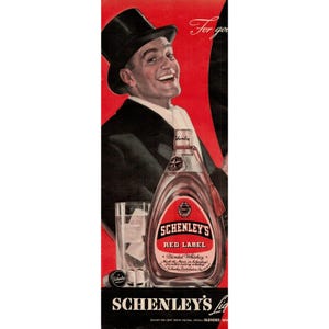 1939 Schenleys Red Label Blended Whiskey Vintage Print Ad (L10) - Etsy