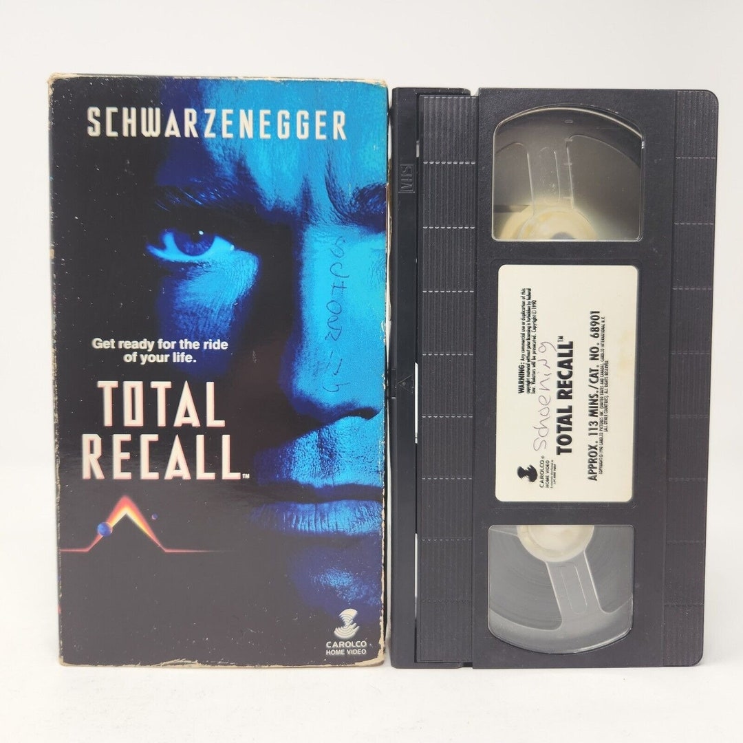 Total Recall VHS 1990 Arnold Schwarzenegger Sharon Stone - Etsy