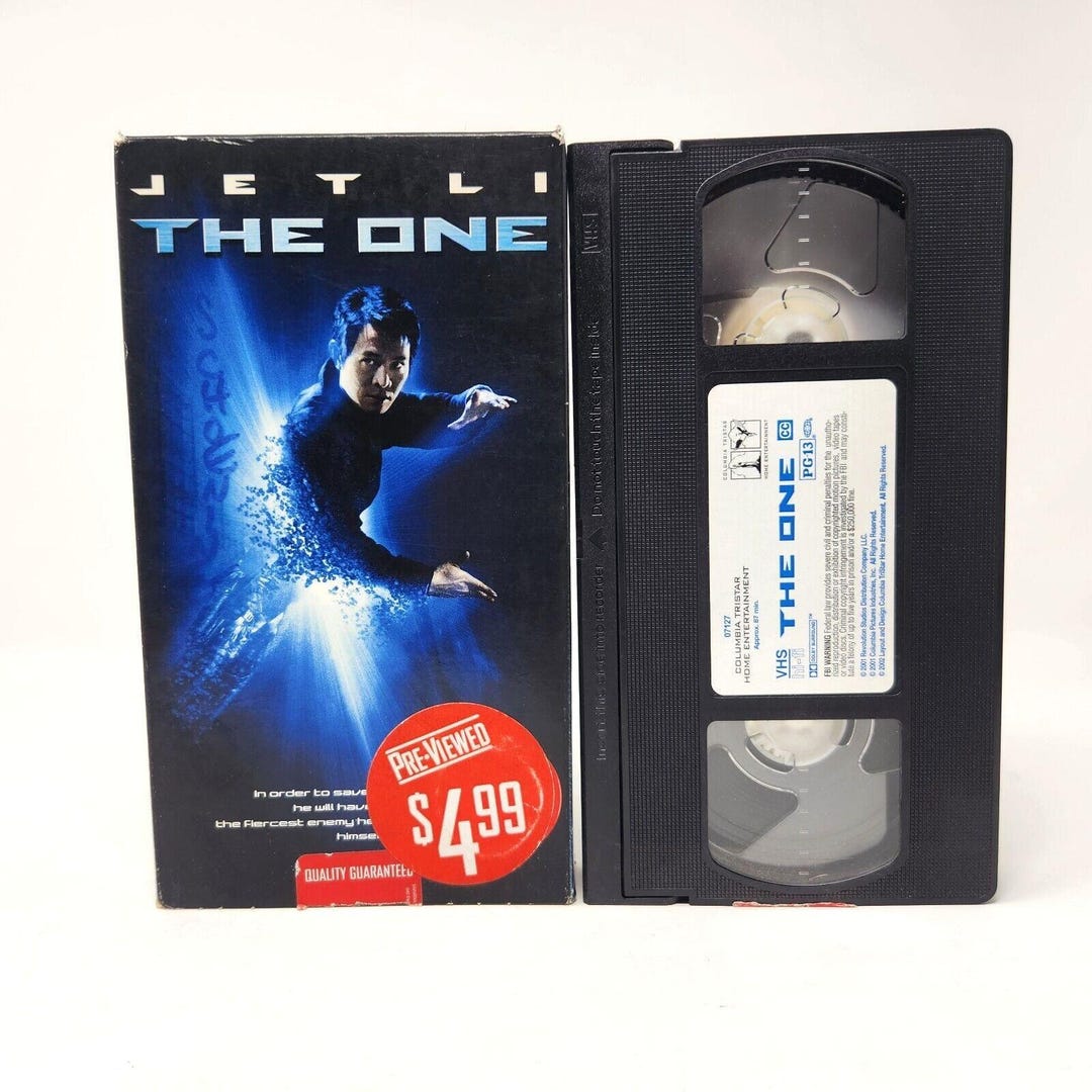 The One (VHS, 2002) Jet Li, Jason Statham, Delray Lindo, Rated PG-13 ...