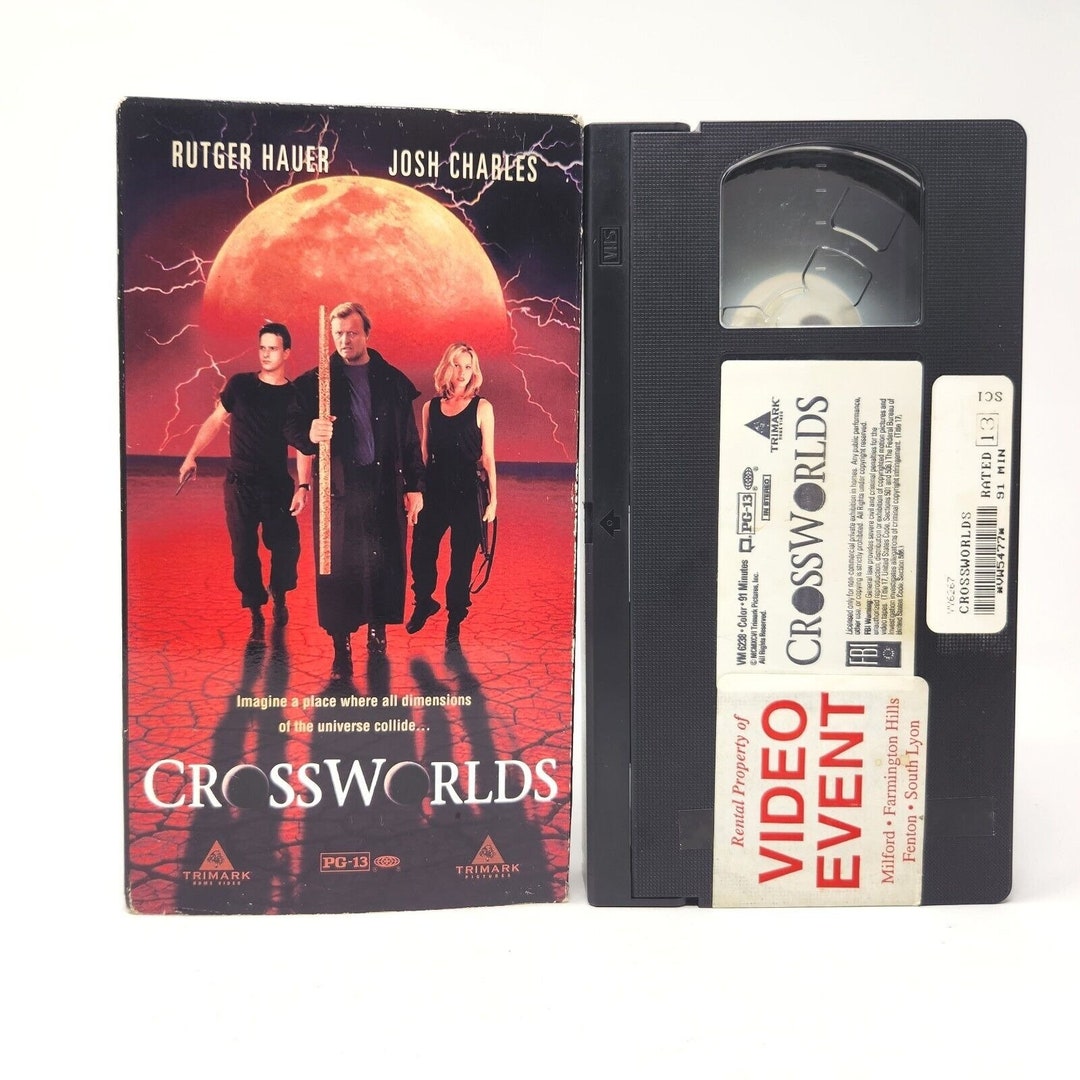 Crossworlds VHS,1997 Rutger Hauer, Josh Charles Stuart, Andrea Roth v14 ...