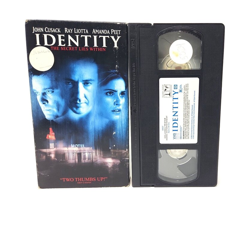 Identity VHS, 2003 John Cusack, Ray Liotta, Amanda Peet Columbia ...