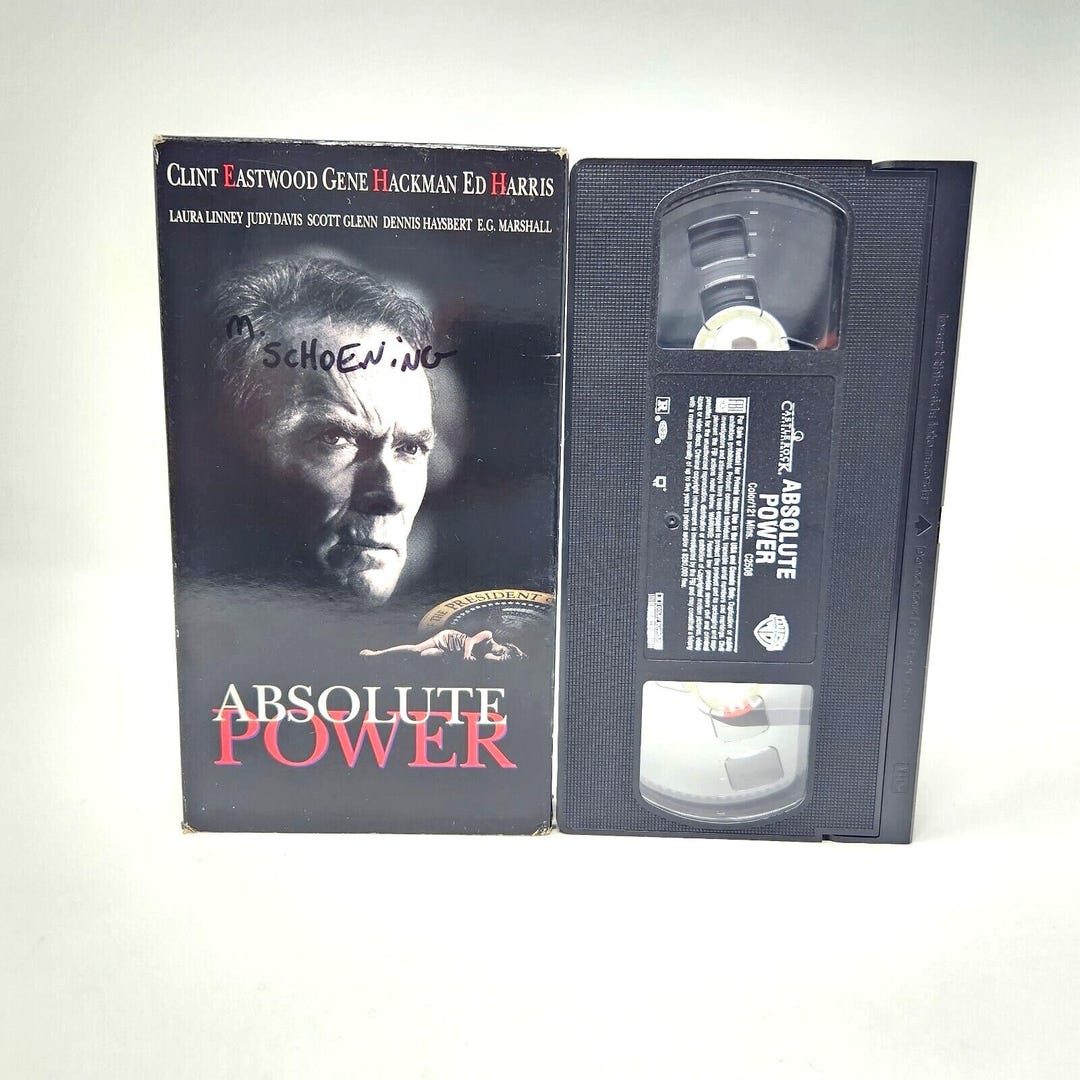 Absolute Power (VHS, 1997) Clint Eastwood, Gene Hackman, Ed Harris ...