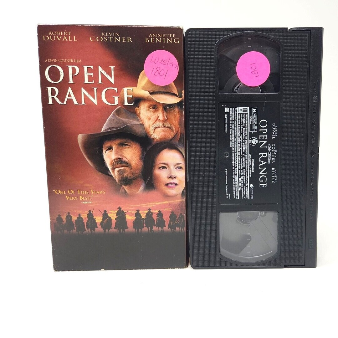 Open Range VHS, 2004 Robert Duvall, Kevin Costner, Annette Bening v9 - Etsy