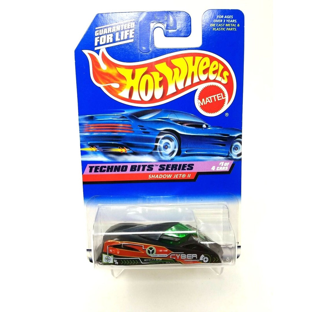 1997 Hot Wheels 689 Shadow Jet II 1:64 Techno Bits Series 1 Mattel hw ...