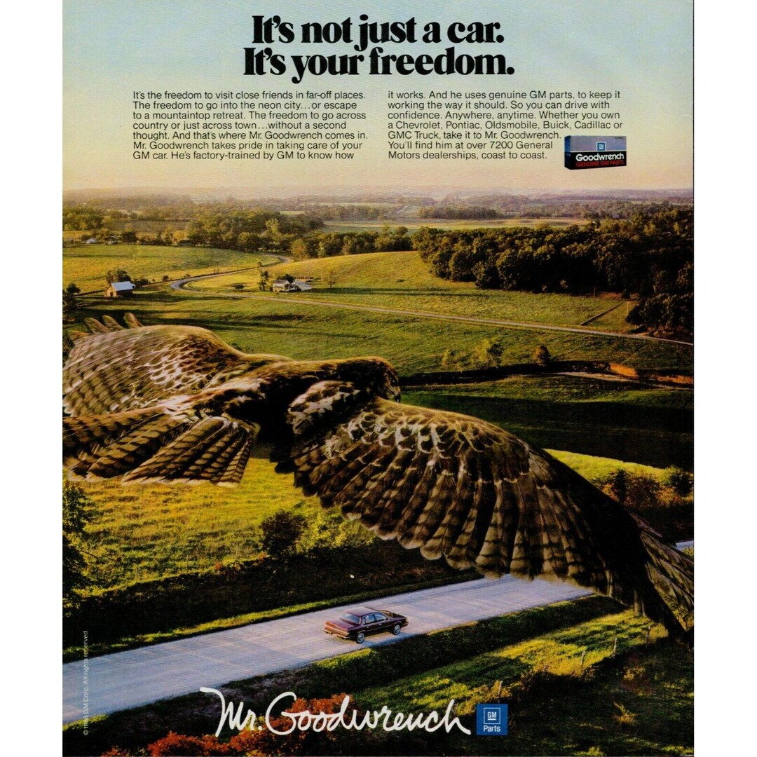 1989 Mr. Goodwrench Genuine GM Parts Vintage Print Ad (L11) - Etsy