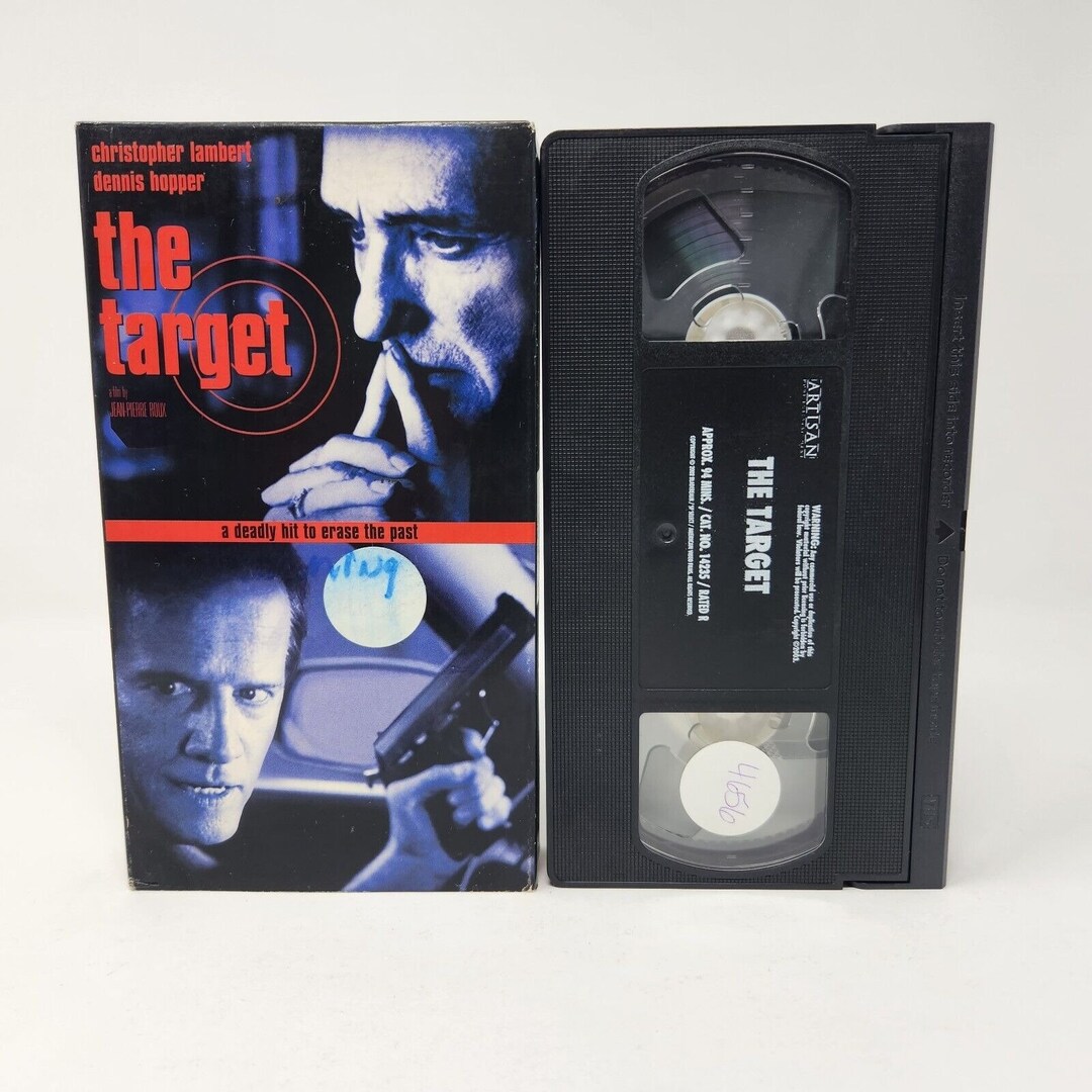 The Target VHS,2002 Christopher Lambert, Dennis Hopper, Rated R v8 - Etsy