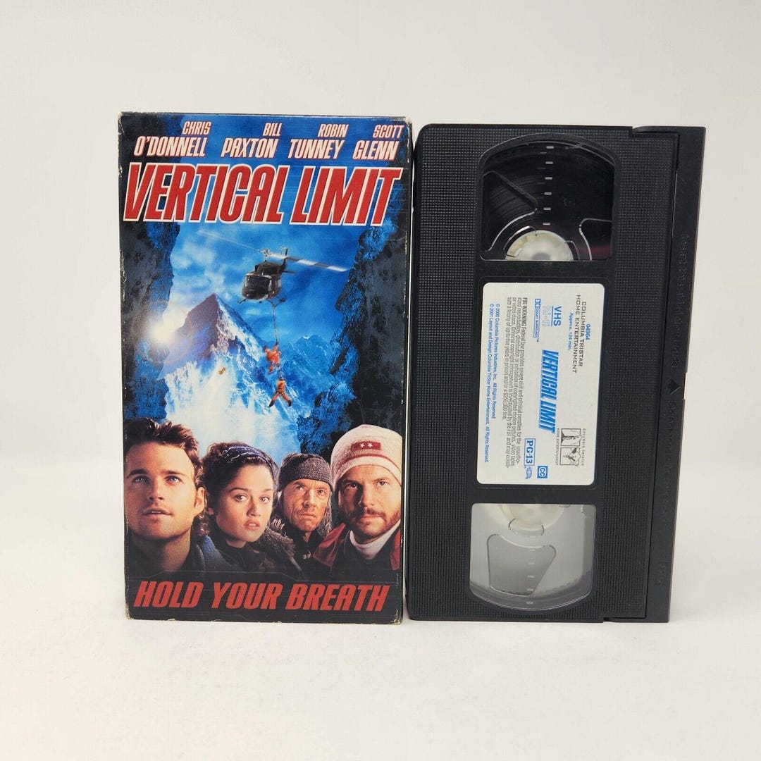 Vertical Limit (VHS, 2001) Bill Paxton, Robin Tunney, Chris Odonnell (v1) - Etsy