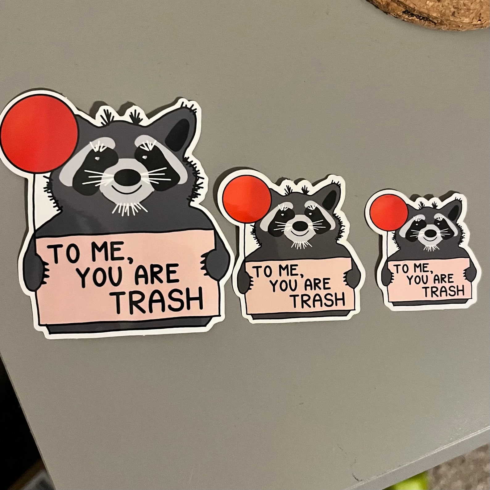 To Me You Are Trash Sticker Funny Gift Holiday Present | Etsy