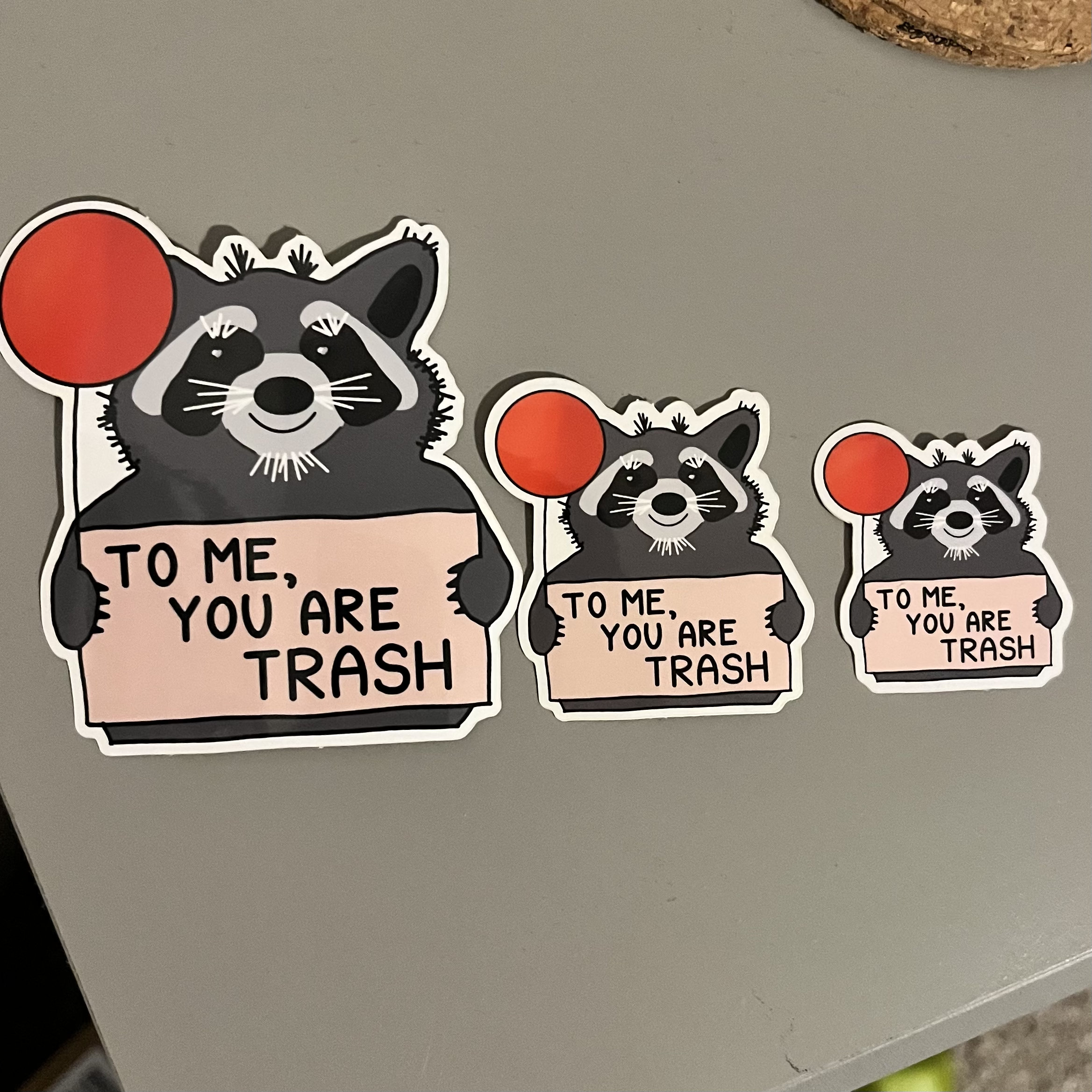 To Me You Are Trash Sticker Funny Gift Holiday Present | Etsy