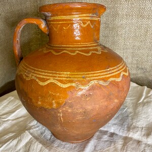 Primitive Clay Pottery Vintage Clay Pot Vintage Jug Garden Decor ...