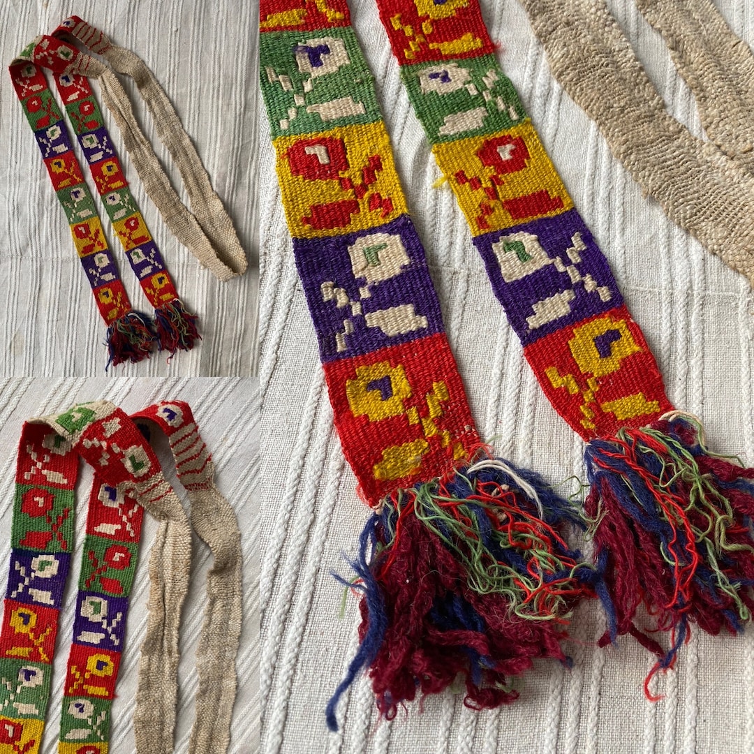 Vintage Belt Woolen Belt Ukrainian Belt Completely Handmade Wooen Belt ...
