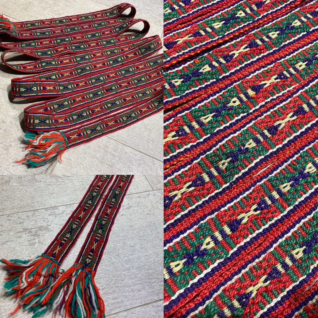 Vintage Belt Antique Belt Handmade Belt Wool Belt Folk Belt - Etsy