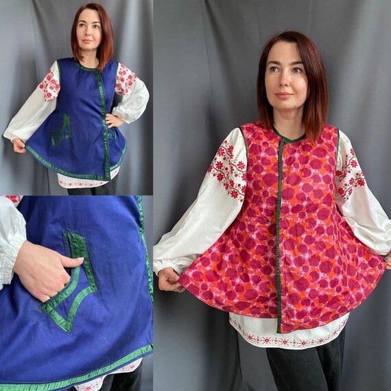 Vest Two-side Vest Vintage Vest Antique Vest Vintage Jacket - Etsy