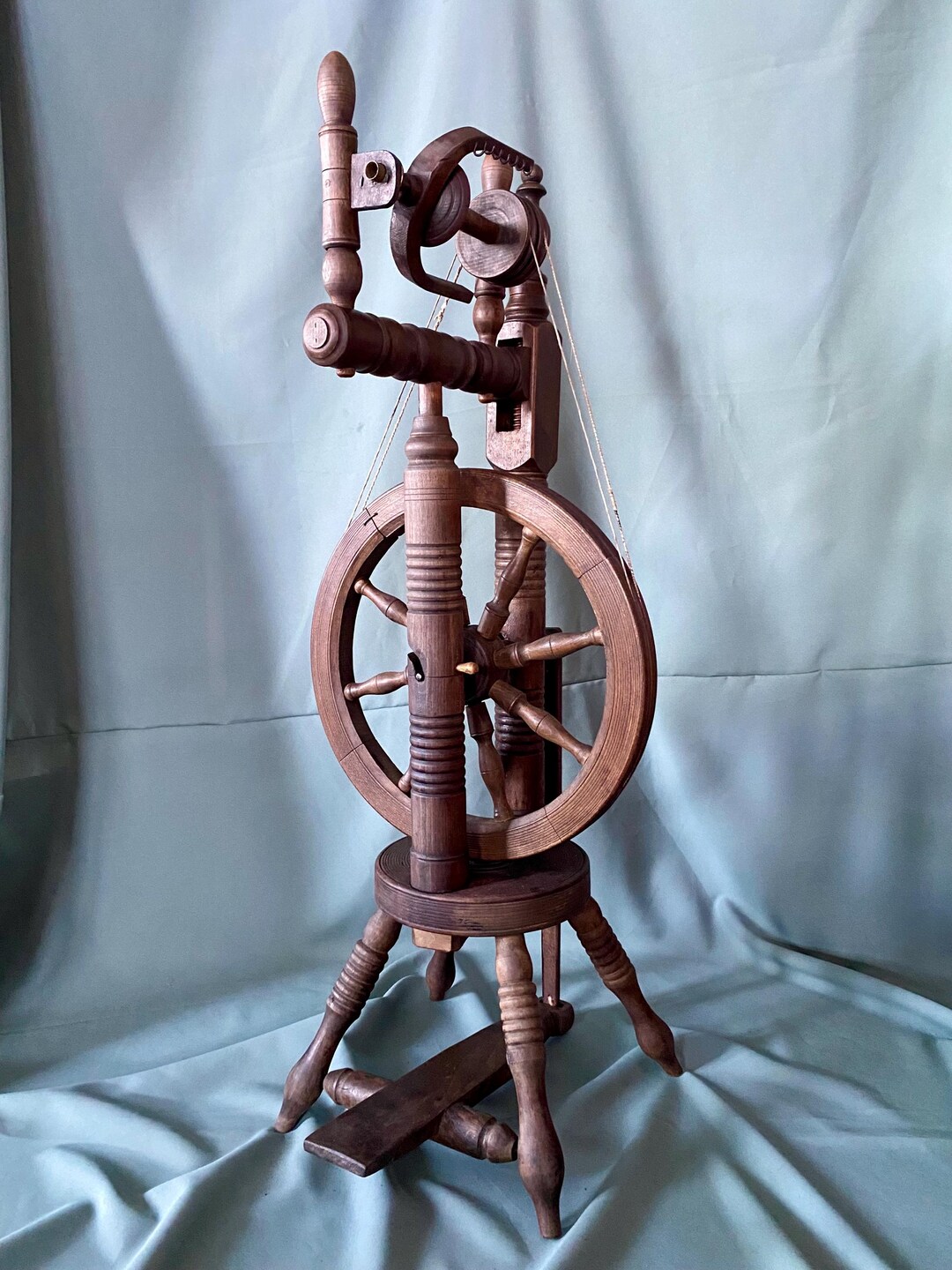 Antique Working Spinning Wheel 1900s – Excellent Condition, Rare ...