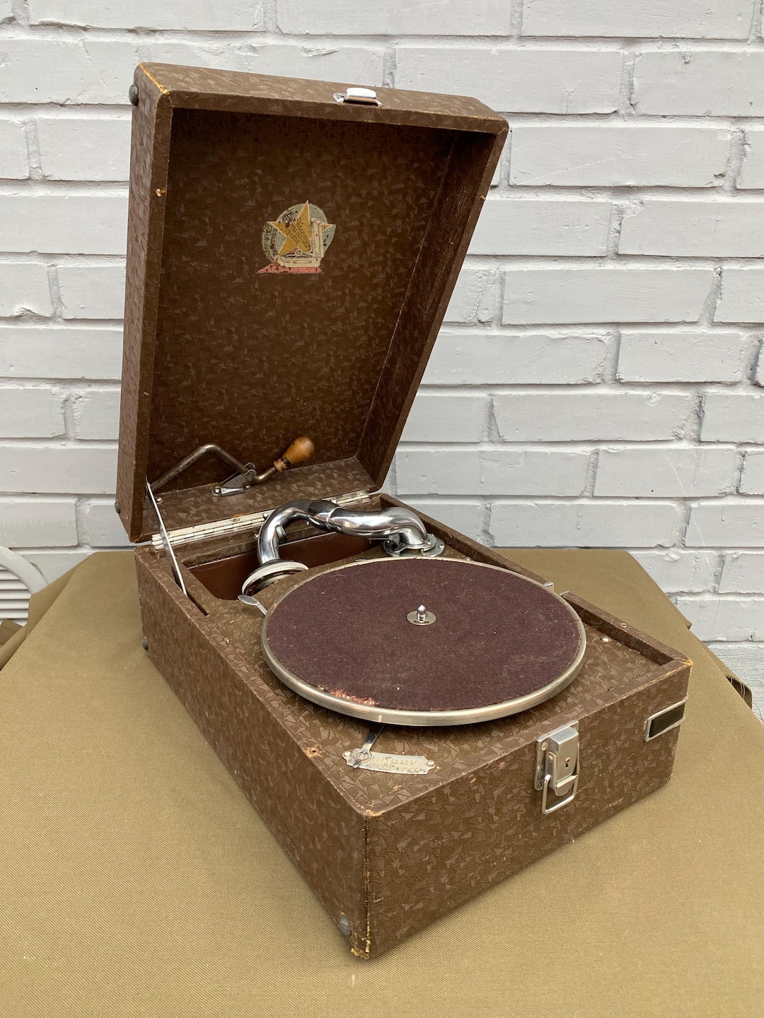 Soviet Gramophone Made in USSR Gift for Him Vynyl Records Soviet Gift ...