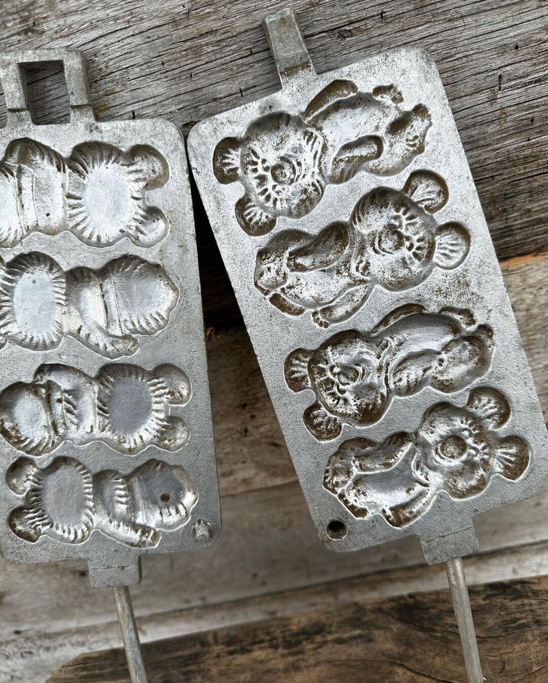 Form for Baking Olympic Bear Vintage Baking Mold Cast Iron Pan Cookies ...