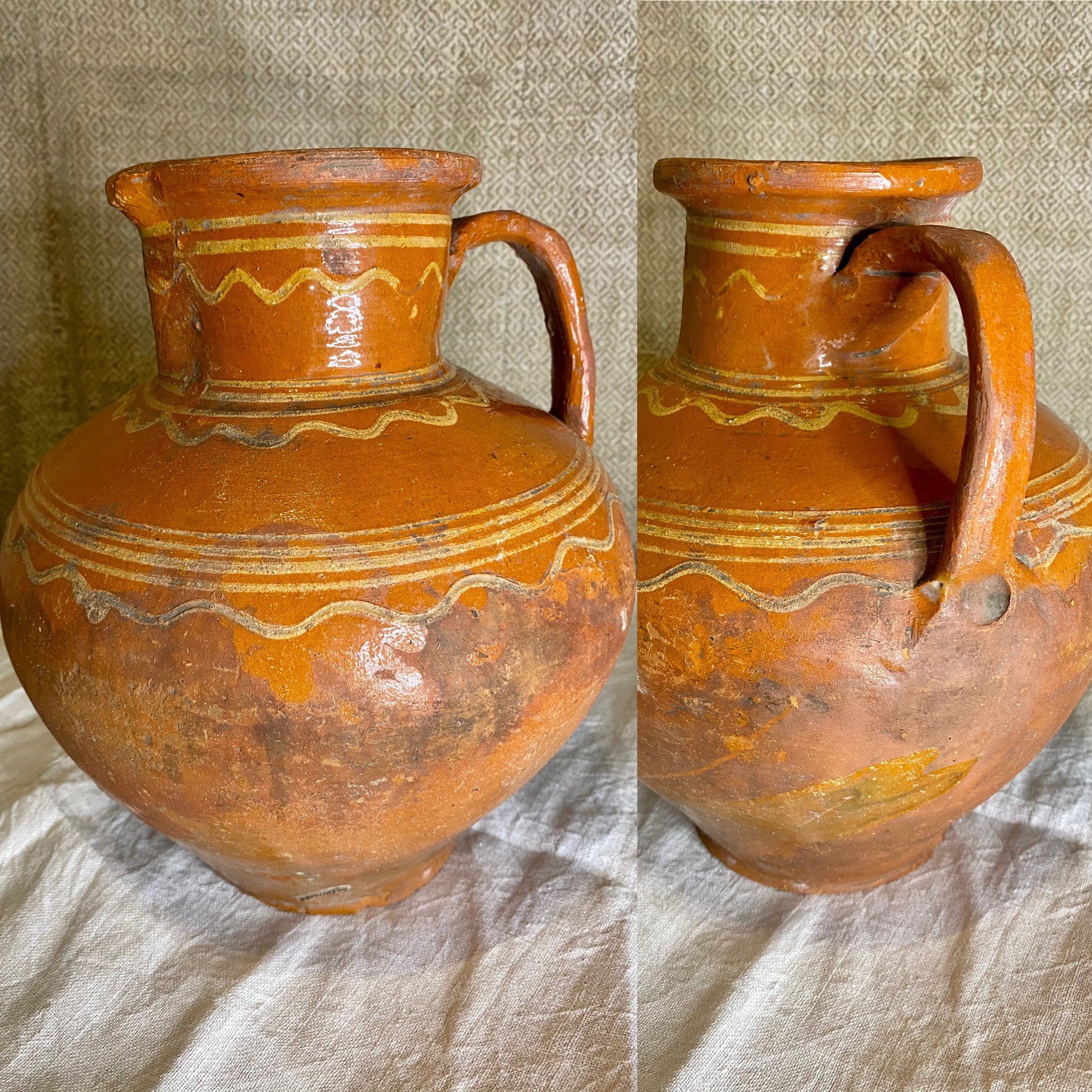 Primitive Clay Pottery Vintage Clay Pot Vintage Jug Garden | Etsy