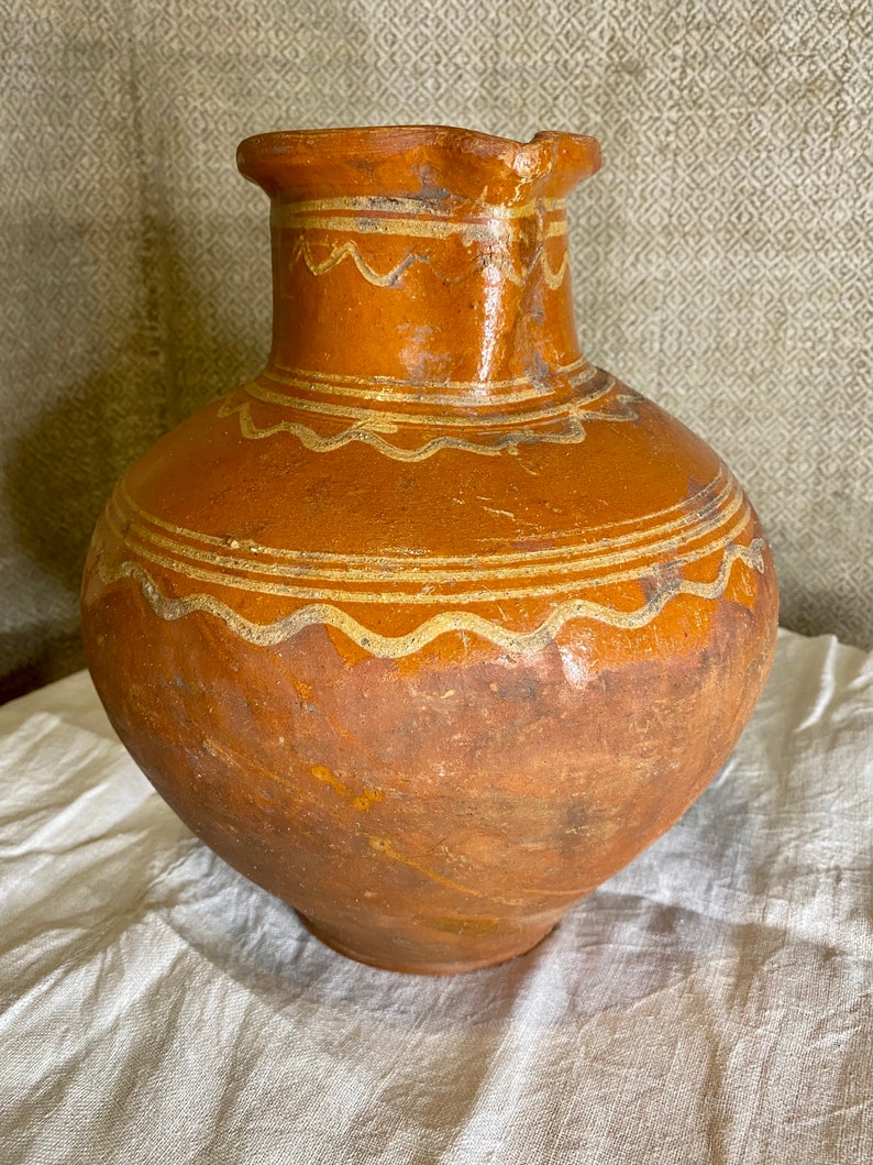 Primitive Clay Pottery Vintage Clay Pot Vintage Jug Garden - Etsy
