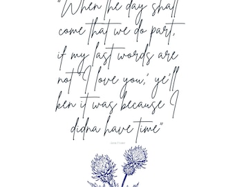 Outlander Quote: Wedding Vows Digital Poster - Etsy