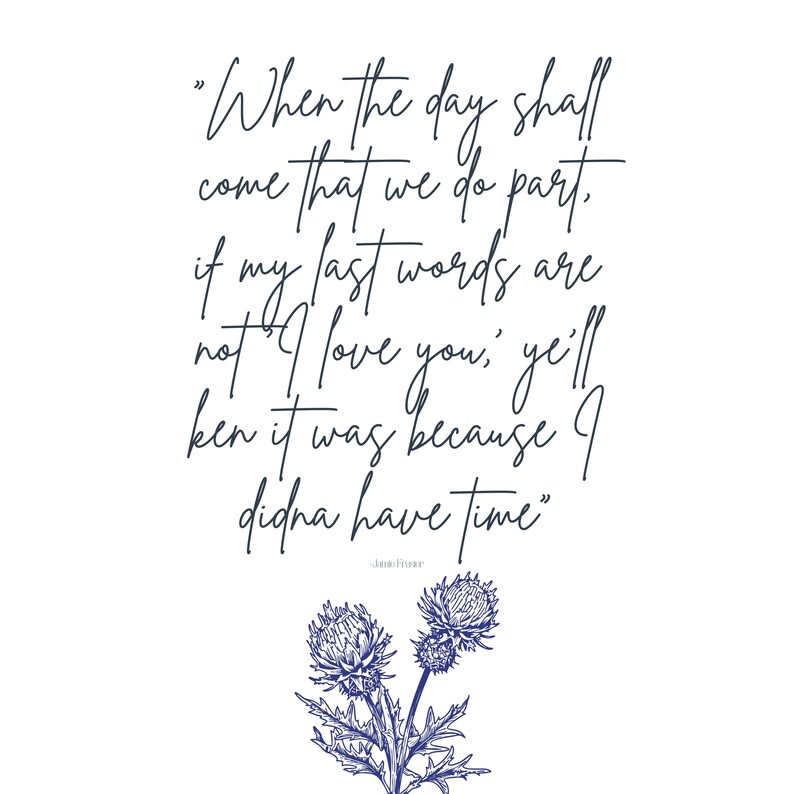 Outlander Quote: Digital Poster - Etsy