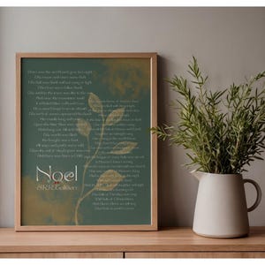 Tolkien Noel Poem Print - Literary Christmas Art, Fantasy Decor - Etsy