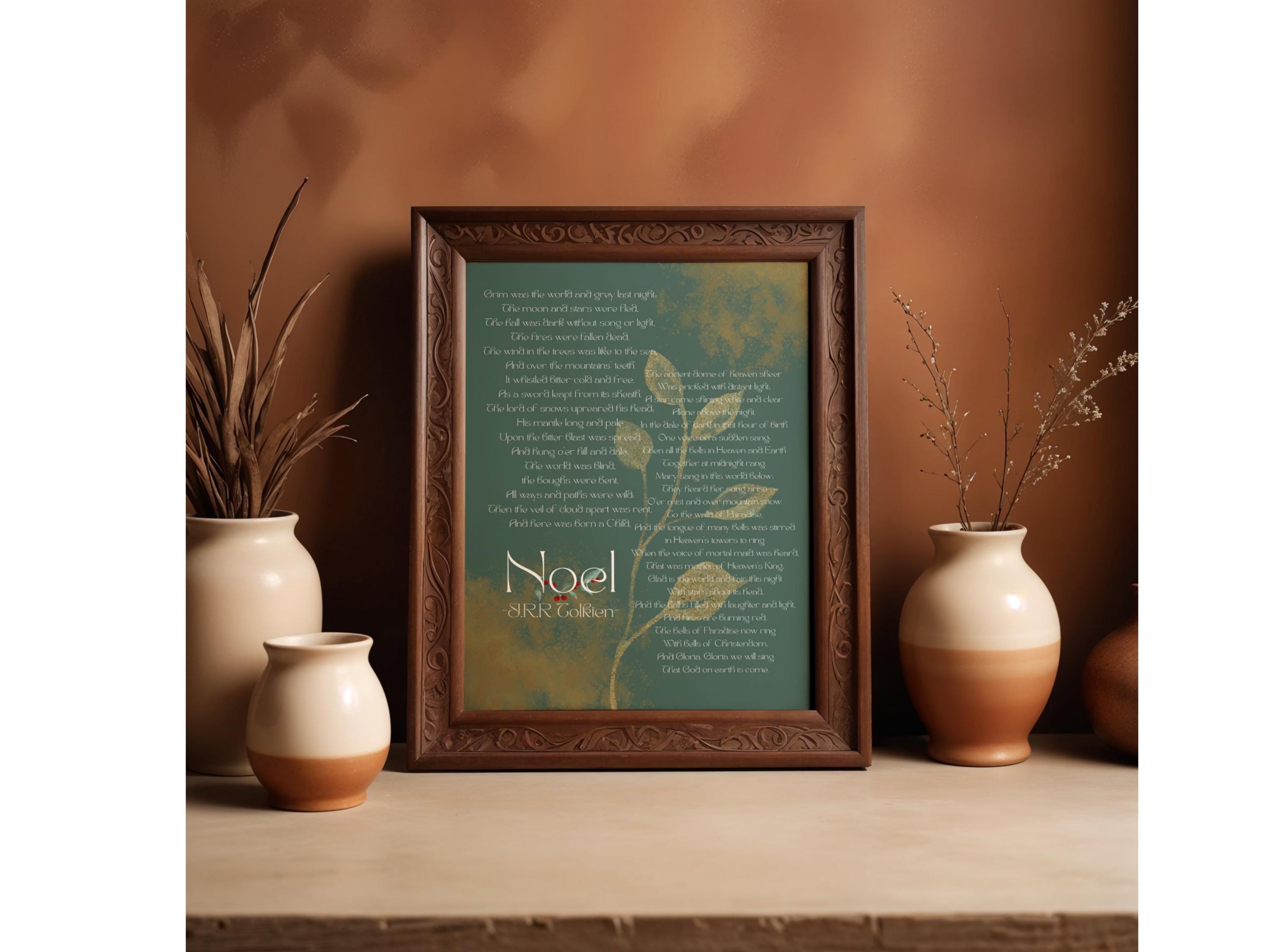 Noel – Tolkien Inspired Christmas Poem Art Print | Literary Christmas ...