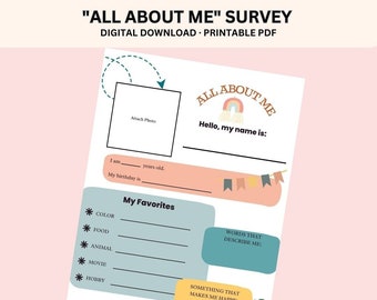 Teachers Favorites Survey Printable Teachers Favorites Form - Etsy