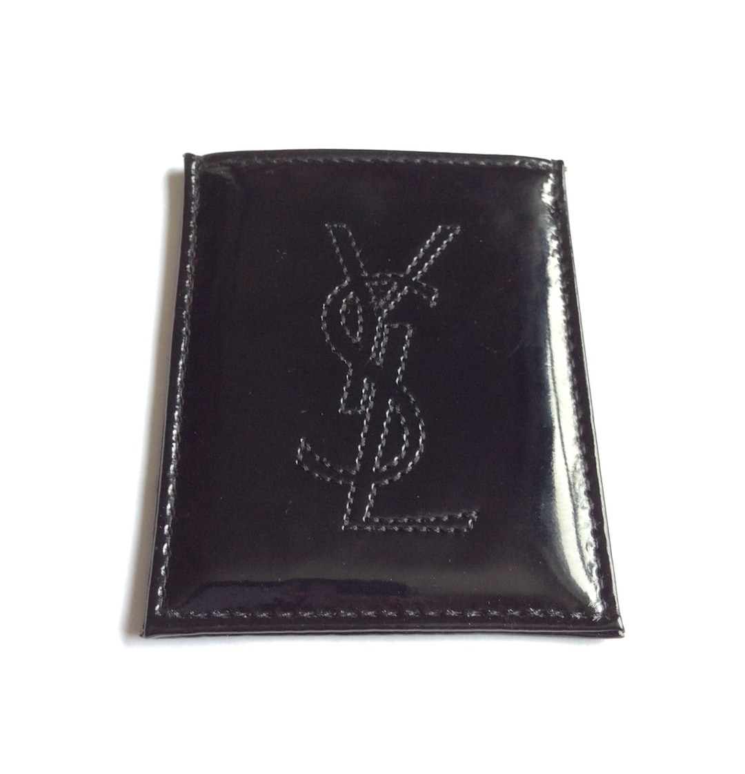 Elegantsleek & Classic YSL Black Compact Mirror With Gold - Etsy