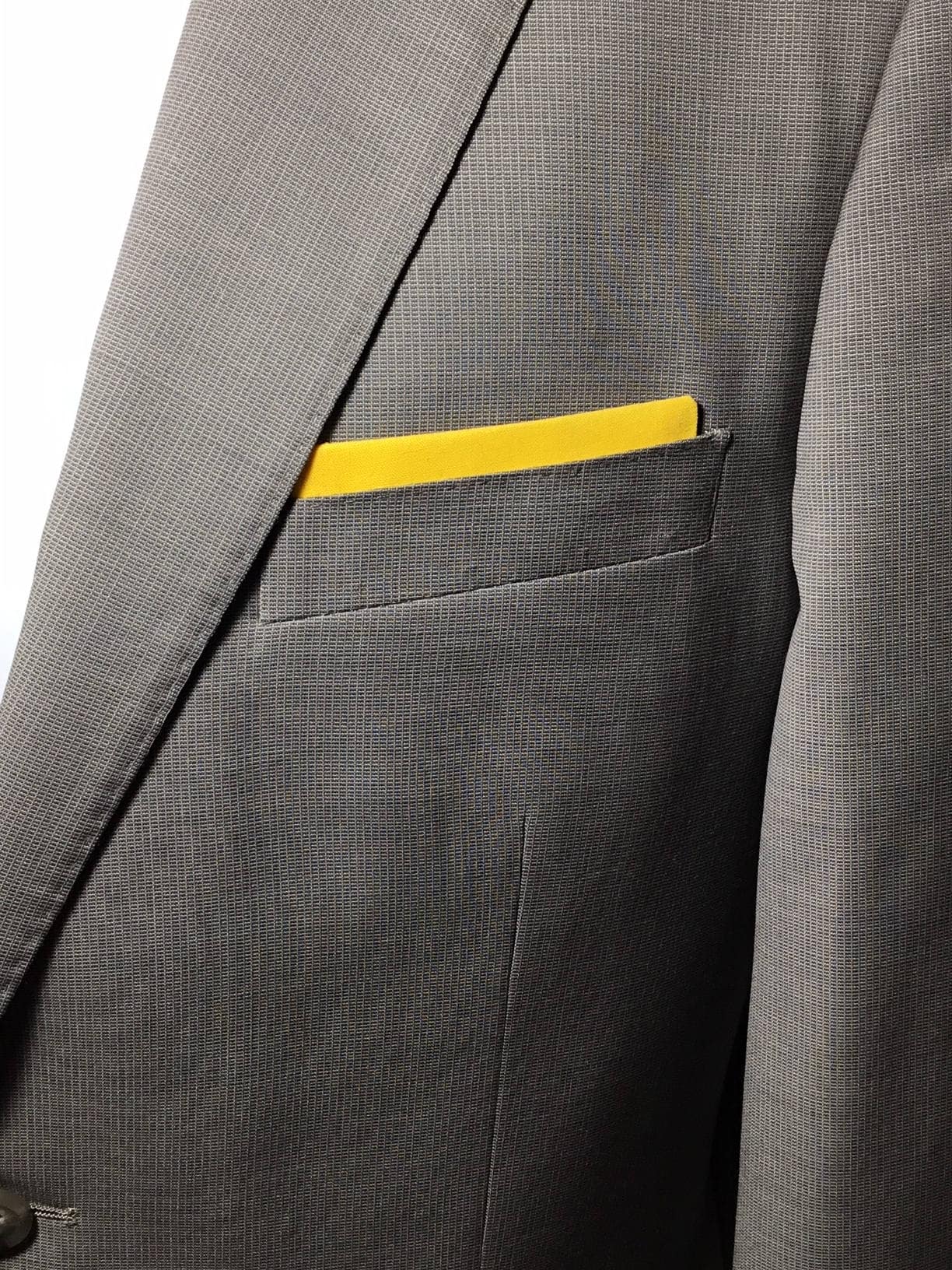 Pre-folded Pocket Square--yellow--squares2go - Etsy