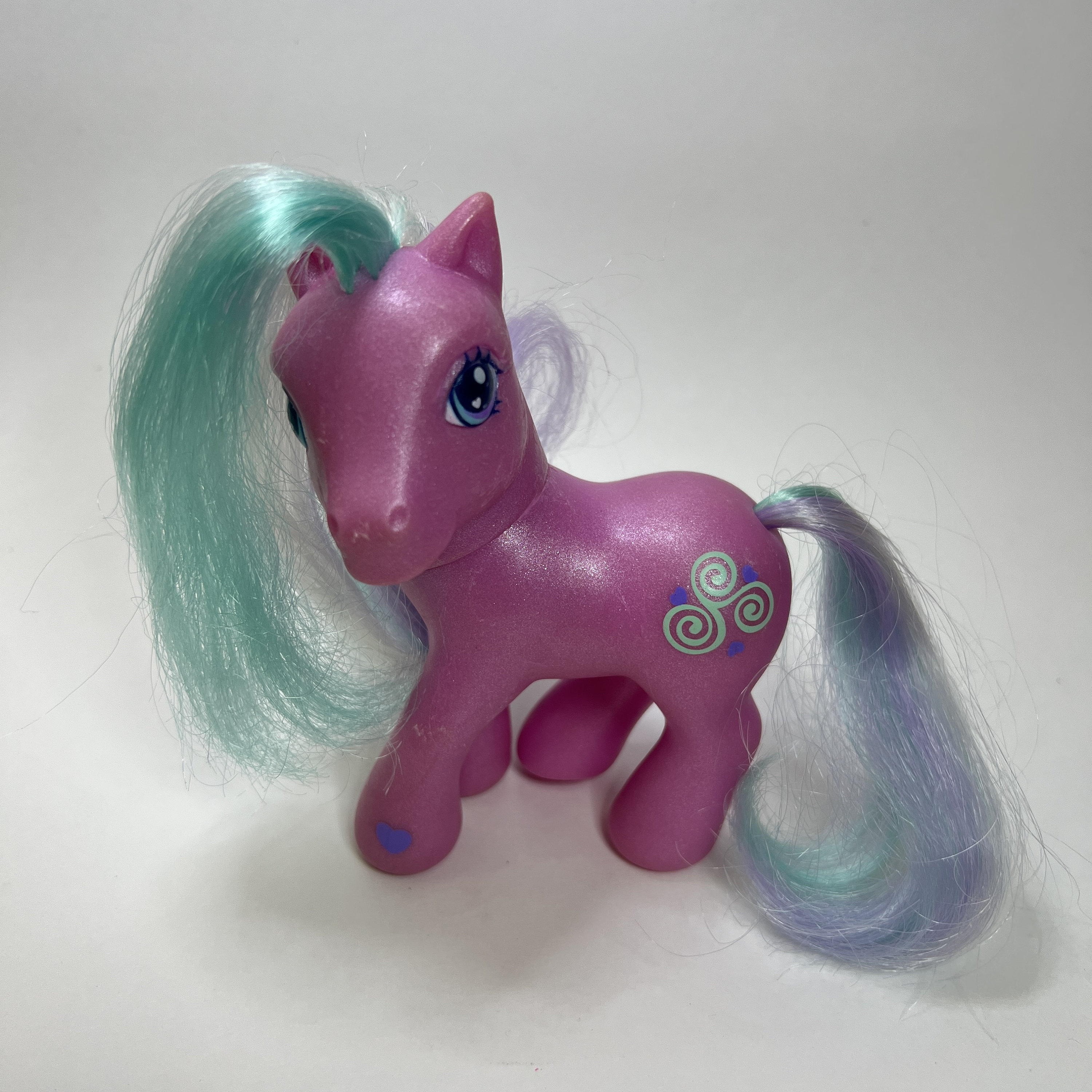 My Little Pony G3 Toola Roola Pink Swirl Blue White Purple Hair Vintage ...