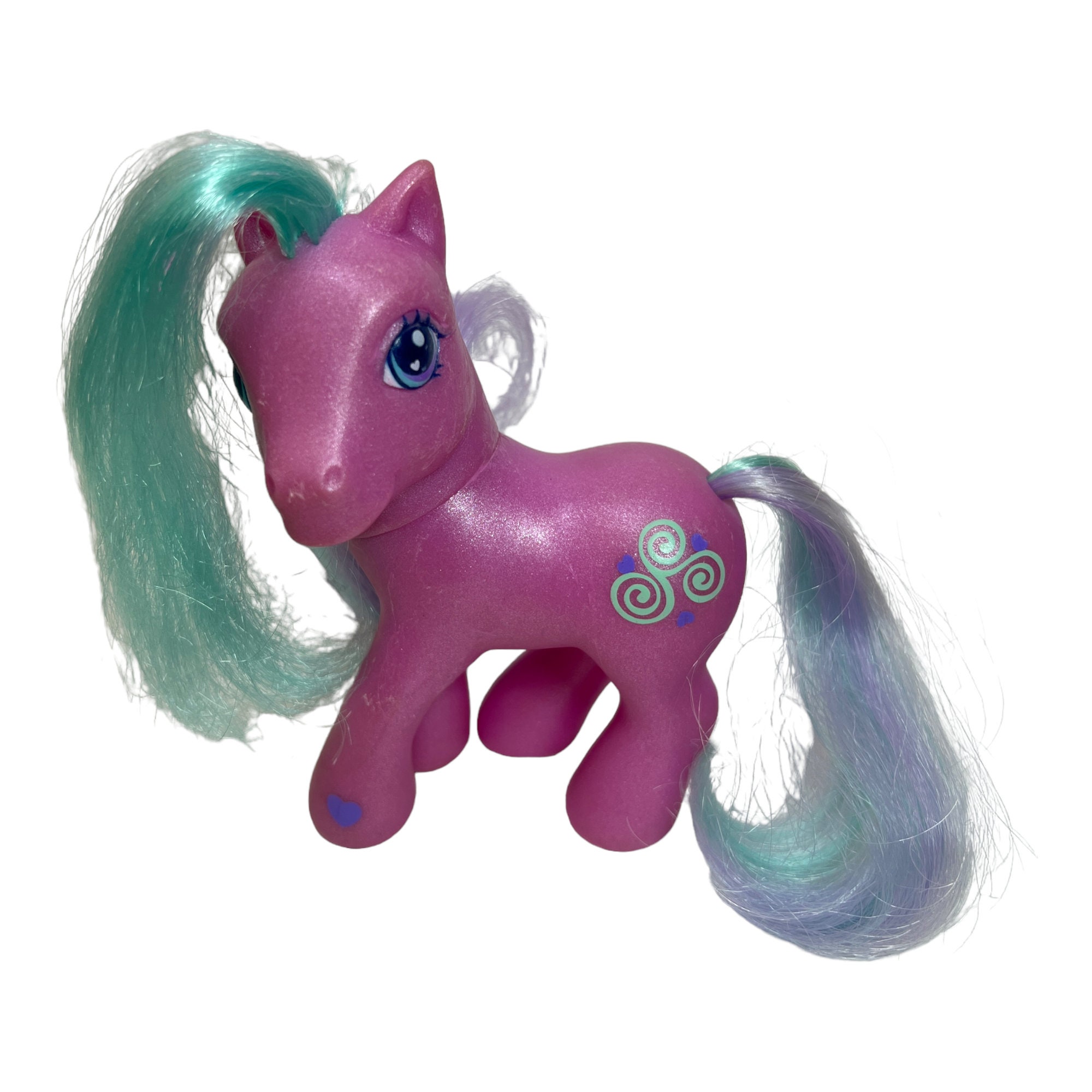 My Little Pony G3 Toola Roola Pink Swirl Blue White Purple Hair Vintage ...