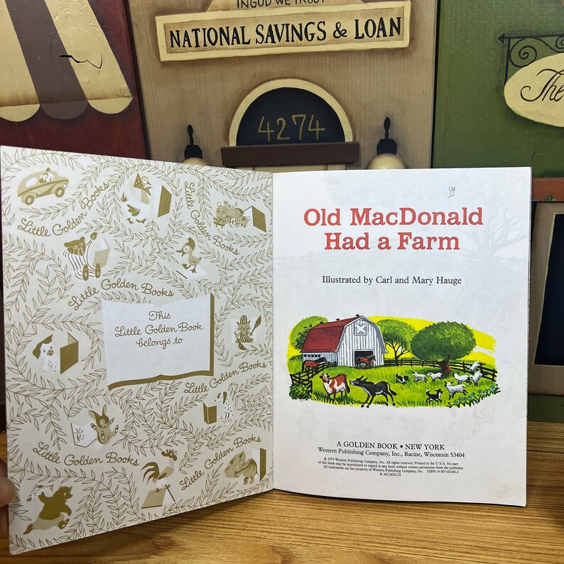 Vintage 1975 Old Macdonald Had a Farm A Little Golden Book Classic ...