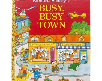 Richard Scarry's Busy Busy Town, Best Word Book, Best First Book & Cars ...