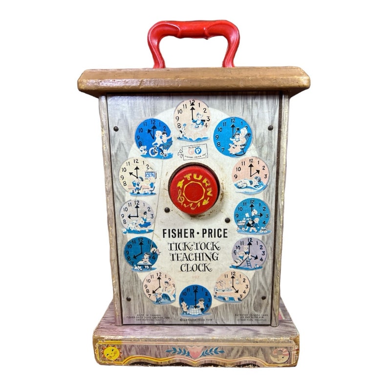 Vintage 1964 an Original Fisher Price Music Box Tick-tock Teaching ...