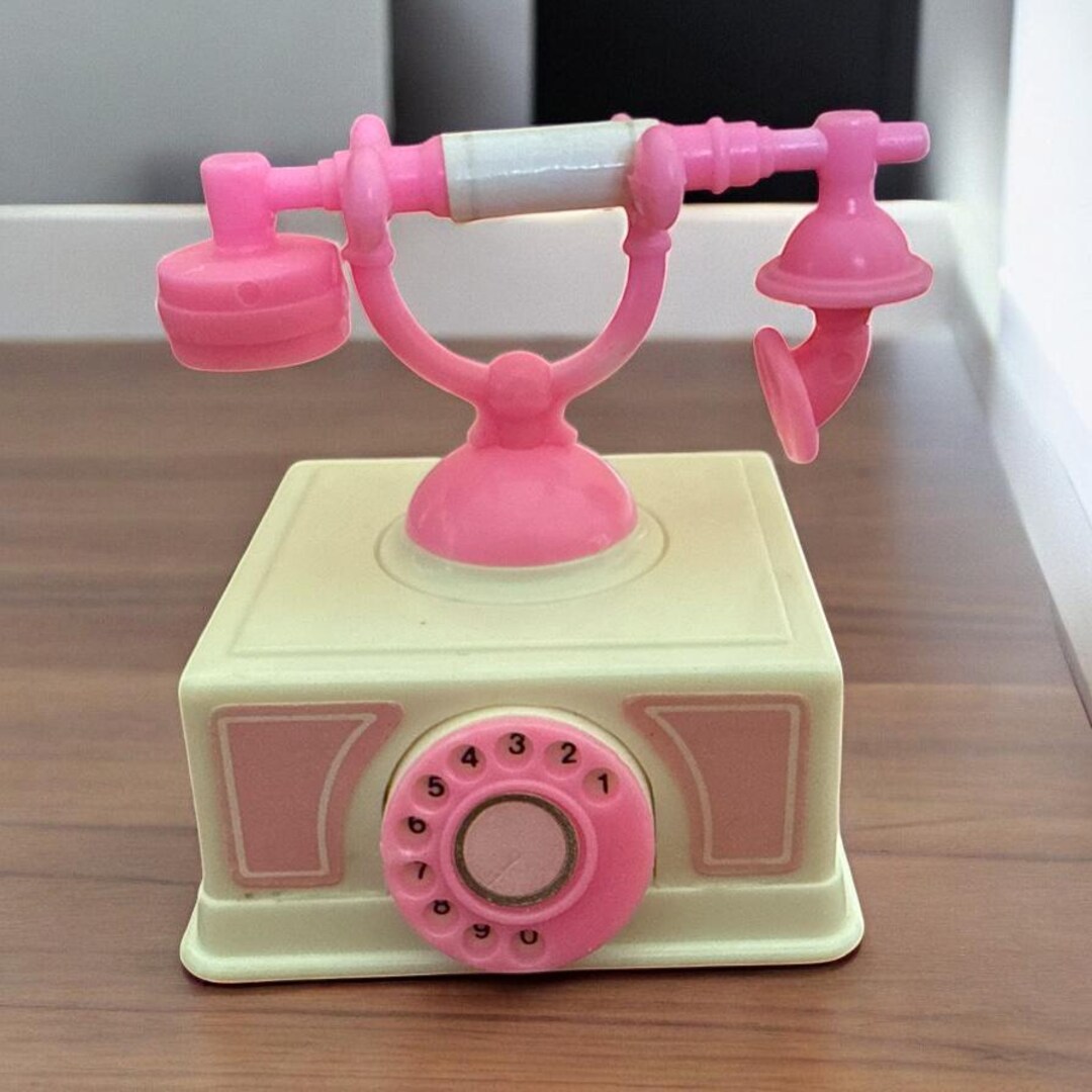 Vintage 1990's Barbie Wind up Rotary Phone Decorator - Etsy