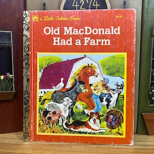 Vintage 1975 Old Macdonald Had a Farm A Little Golden Book Classic ...