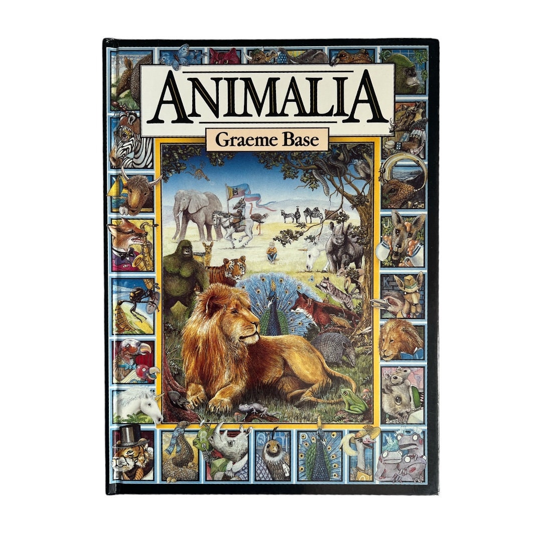 Hardcover Animalia by Graeme Base Vintage 1987 Children's Illustration Book - Etsy