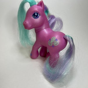 My Little Pony G3 Toola Roola Pink Swirl Blue White Purple Hair Vintage ...