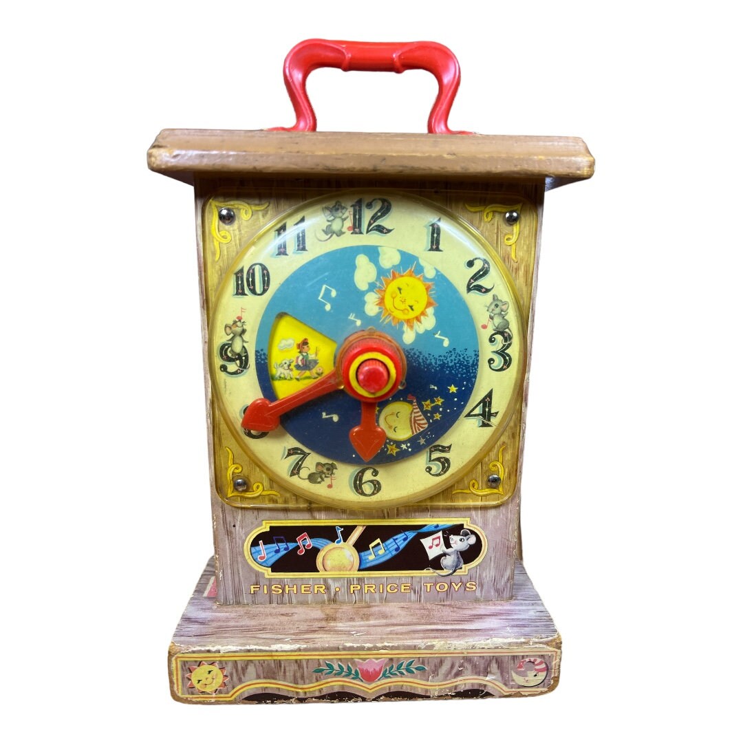 Vintage 1964 an Original Fisher Price Music Box Tick-tock Teaching ...