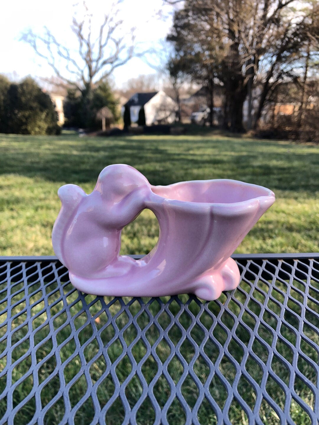 Pink Squirrel Vase, Haeger Squirrel Planter, Vintage Squirrel Planter ...