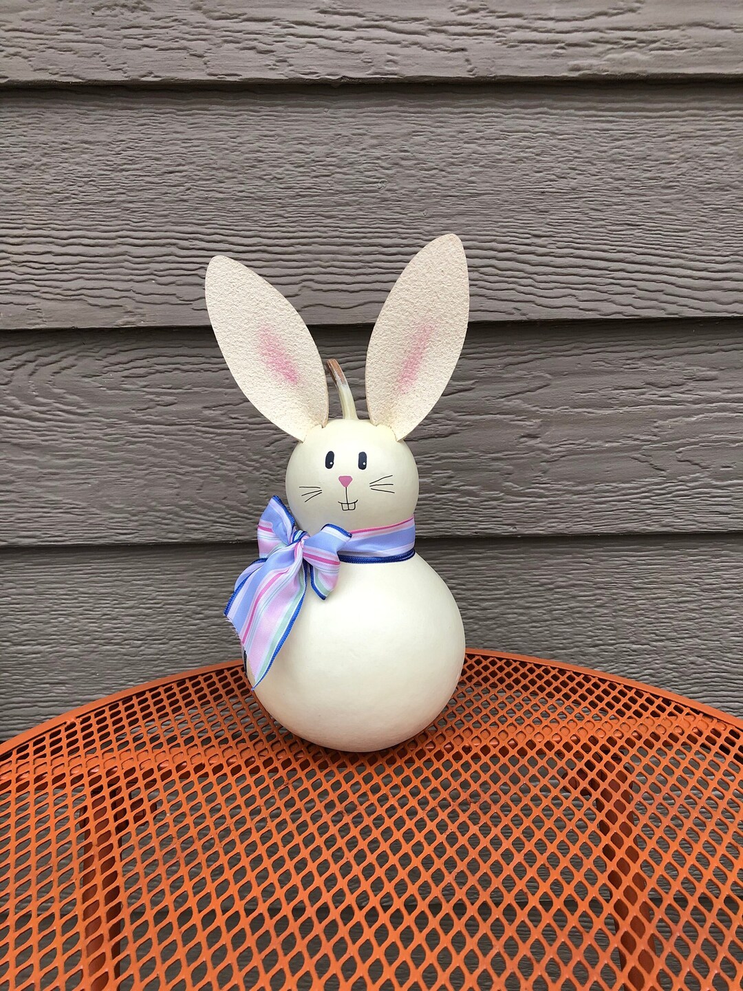 Easter Bunny Gourd, Handmade Bunny Gourd, Rabbit Gourd, Meadowbrooke ...