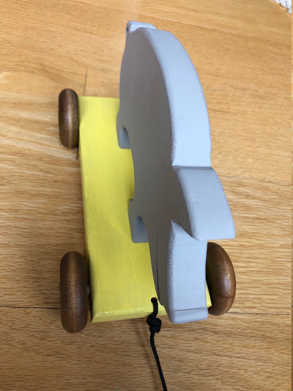 Pig Pull Toy Handmade Wood Pig Pull Toy Vintage Folk Art | Etsy