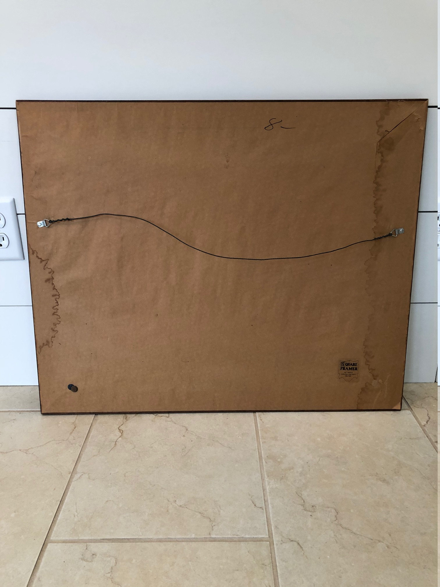 Large Vintage Needlepoint Picture Original Needlepoint Art - Etsy