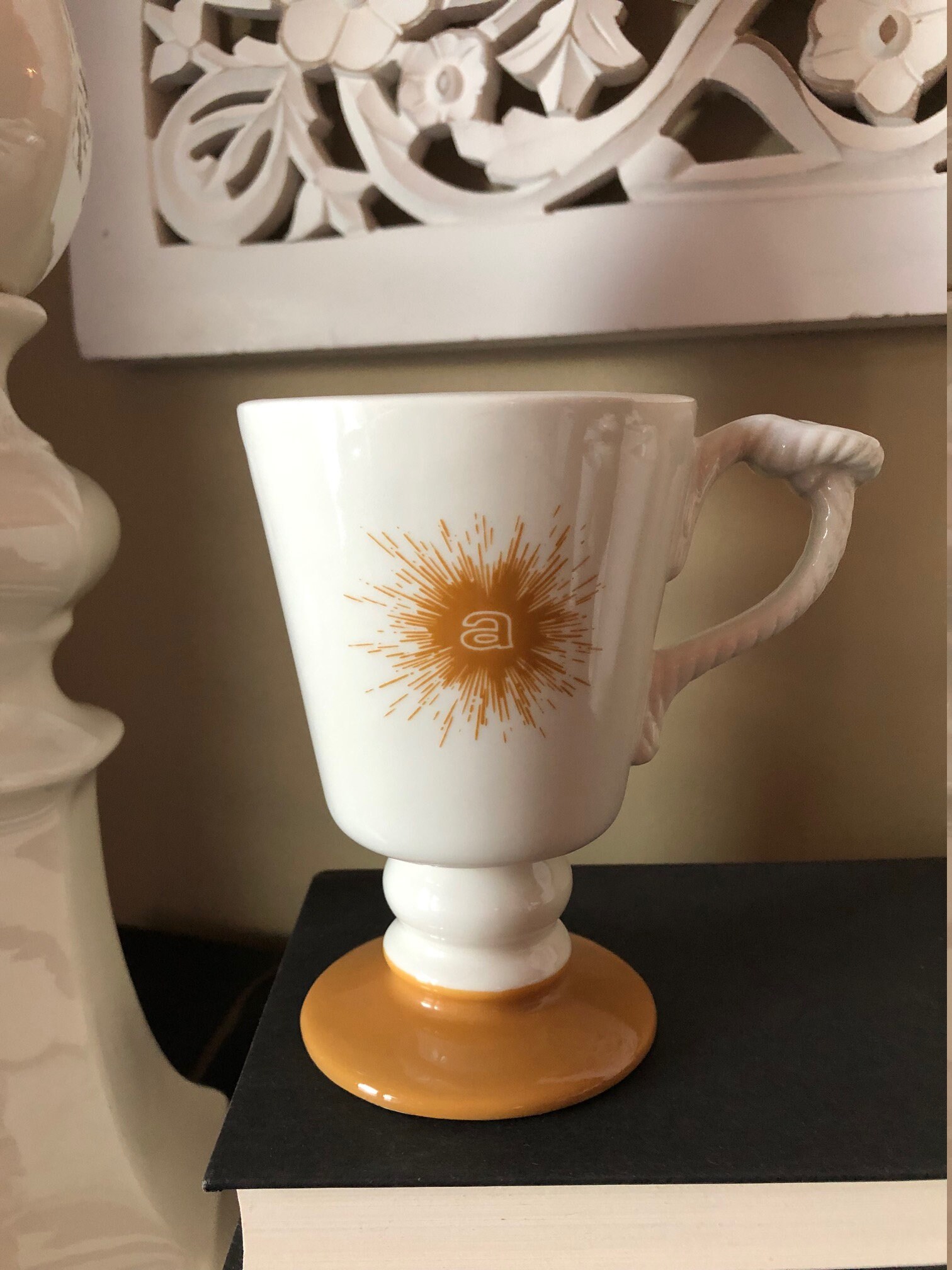 Vintage Hotel Coffee Mugs, Sunburst Mugs, Hall Footed Coffee Cups, New ...