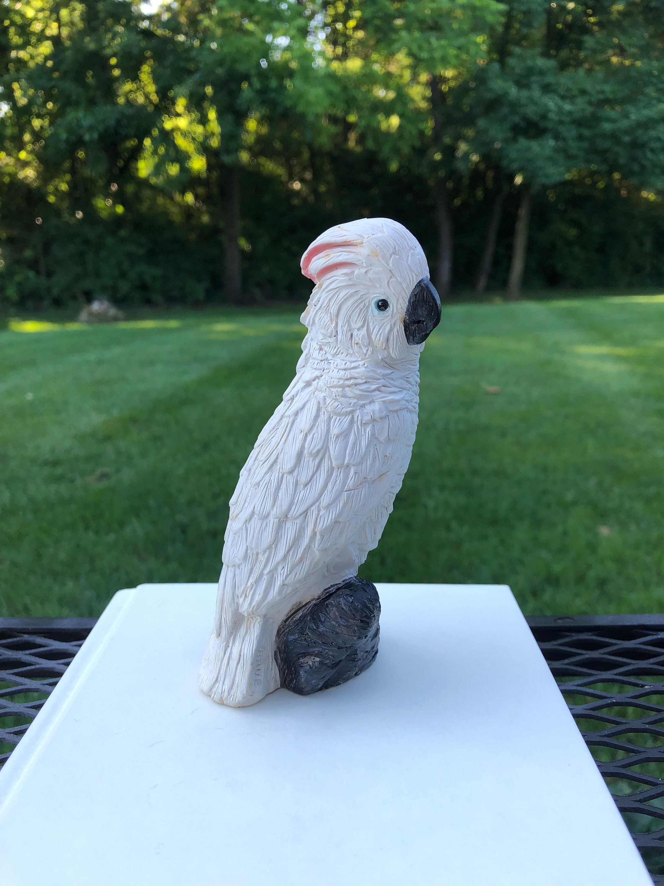 Cockatoo Sculpture, Vintage Cockatoo, Sandicast Cockatoo, Small ...