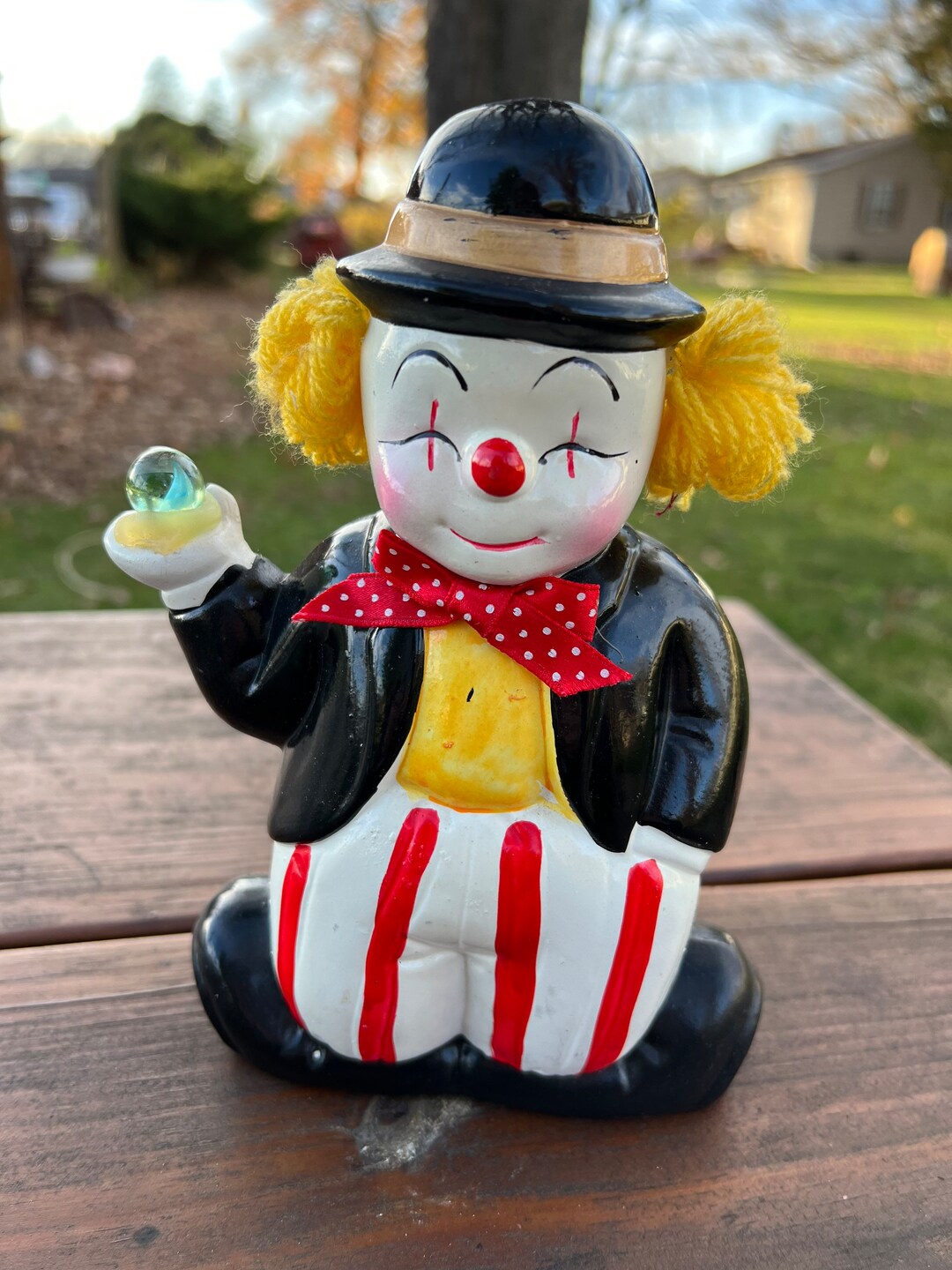 Vintage Clown Bank - Etsy