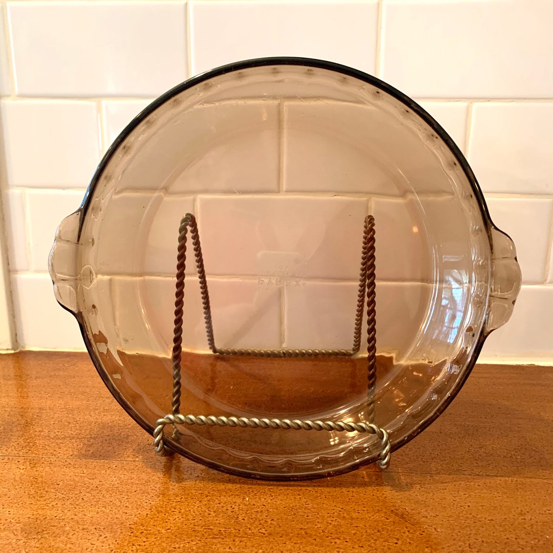 Vintage Pyrex Originals FIRESIDE Brown Glass 10 Pie Plate Bakeware ...