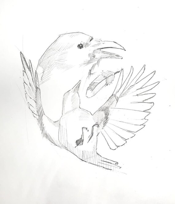 Spirit Animal Drawing Psychic Reading Spiritual Art | Etsy