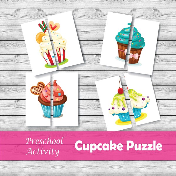 Cupcake Puzzle - Etsy